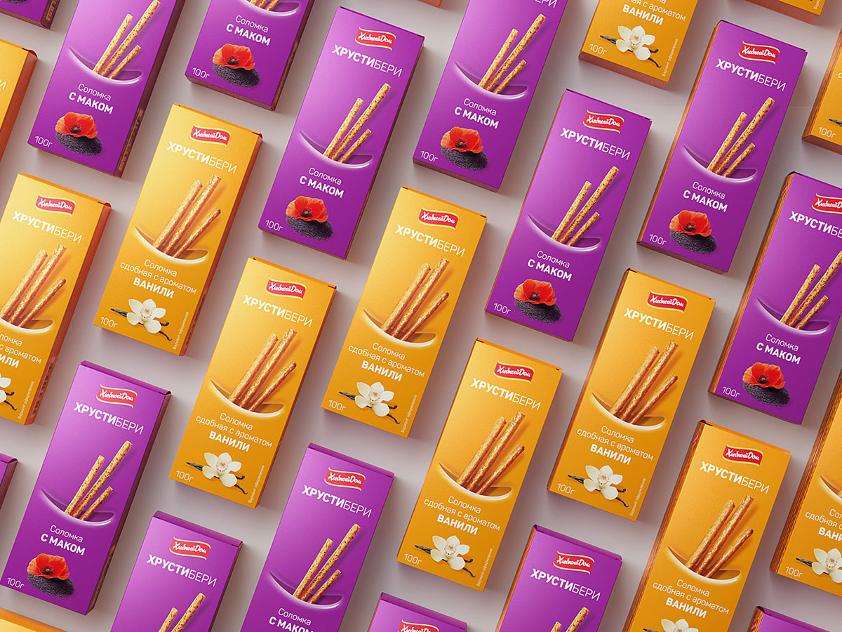 Создание названия и упаковки для нового продукта Хрусти-бери компании ...