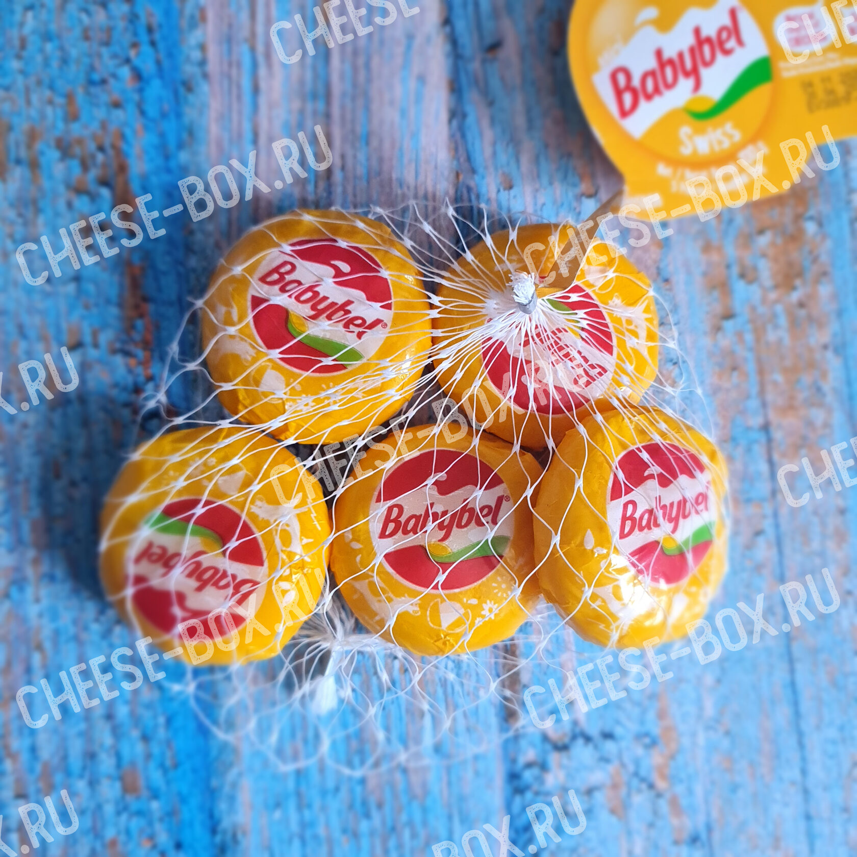 Мягкий сыр Бейбибел Эмменталь мини сетка 5х20 (Emmental Mini Cheeses ...