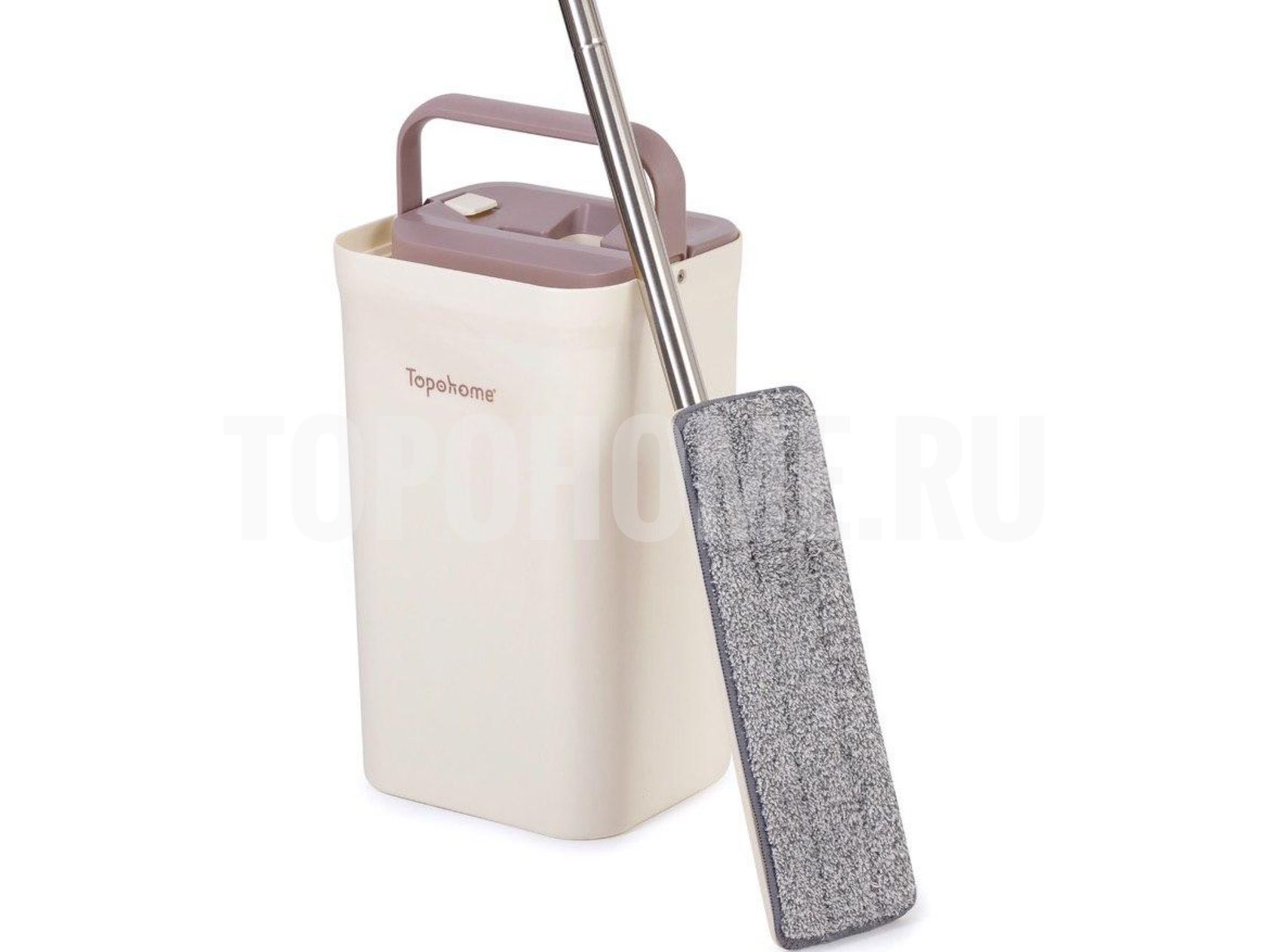Швабра с отжимом и полосканием Topohome ProCleanSystem.