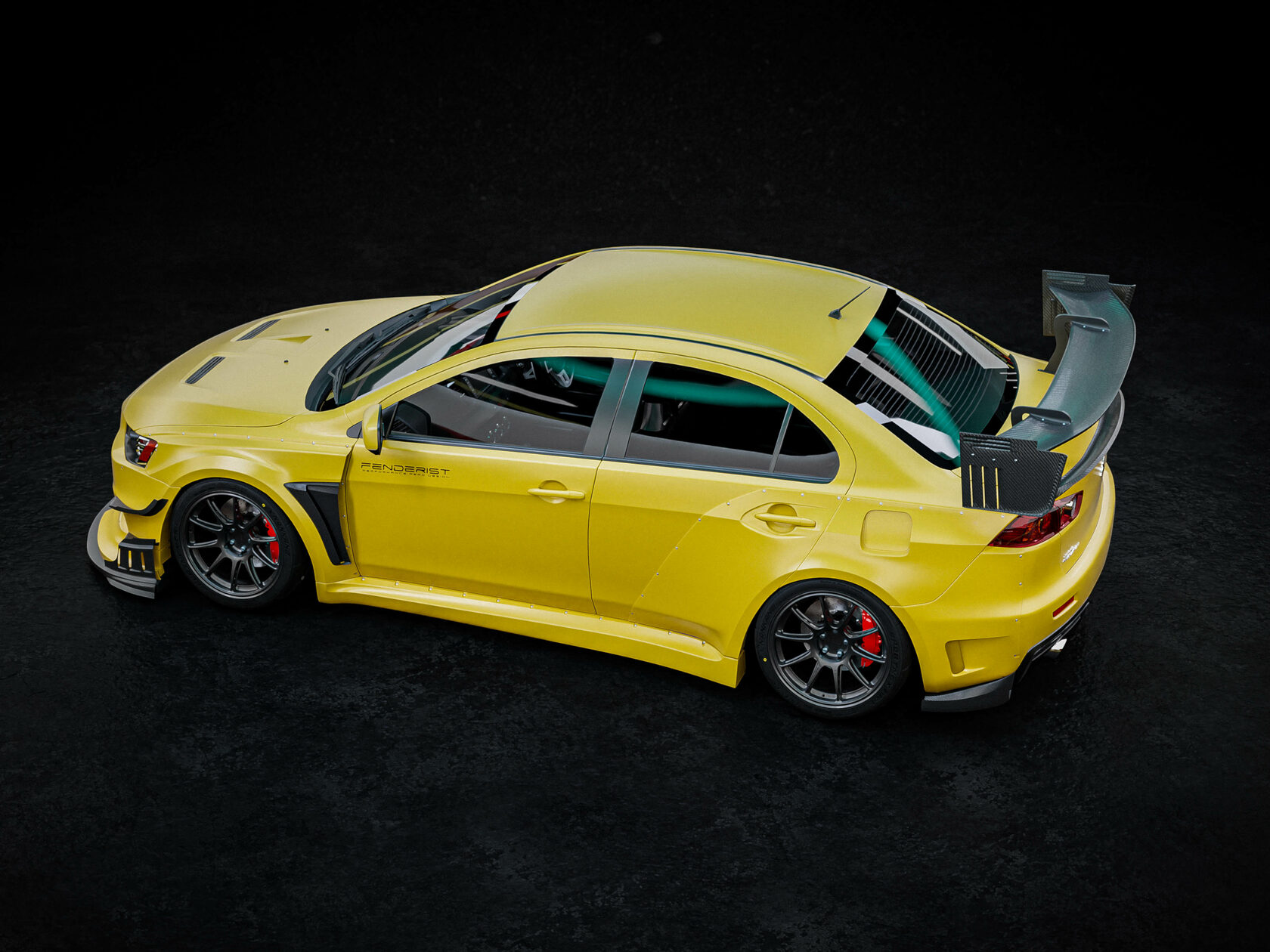 FENDERIST SPEC R Full Set / WIDE BODY KIT MITSUBISHI LANCER EVO X 2008-2015