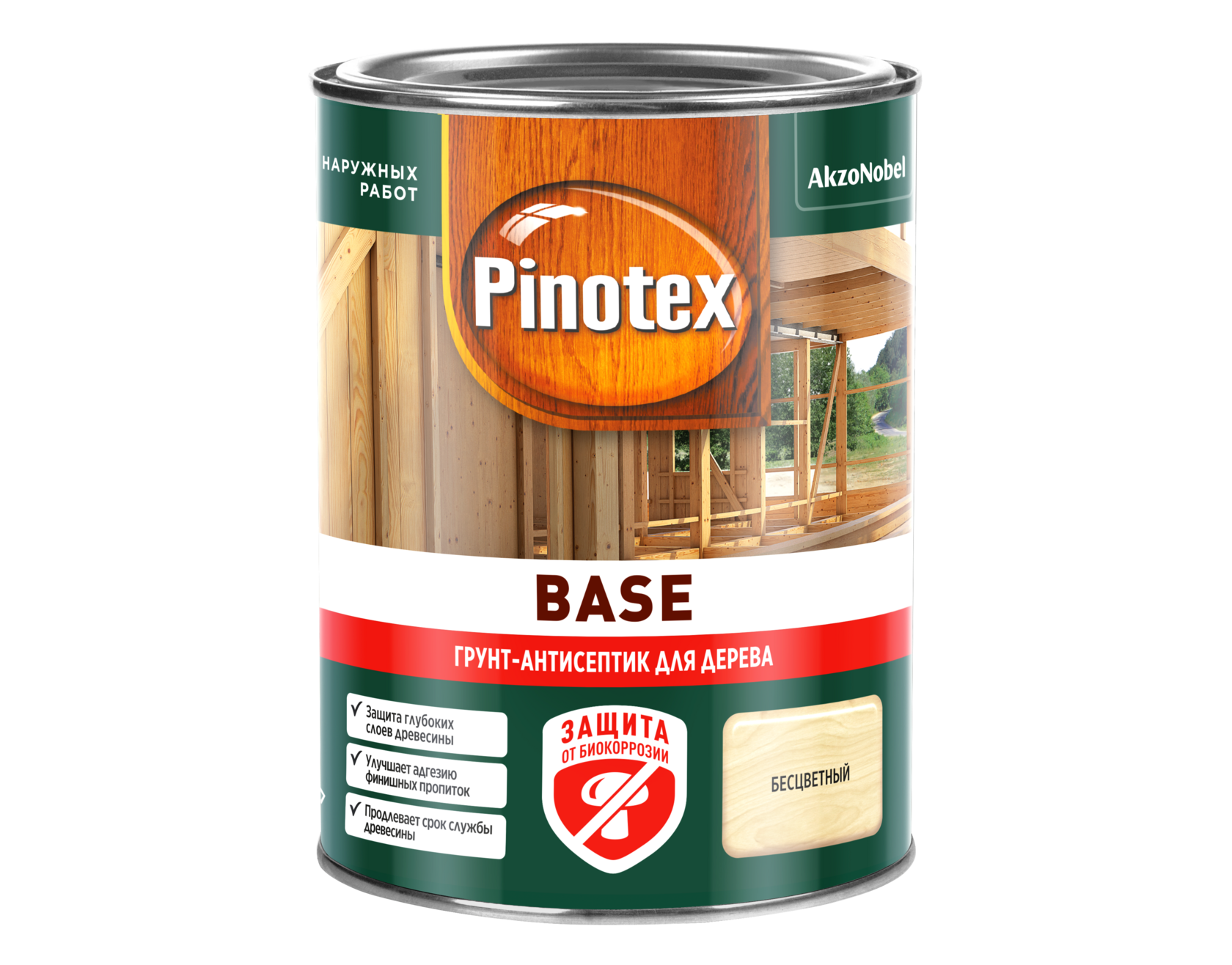 Грунт-антисептик для дерева Pinotex Base