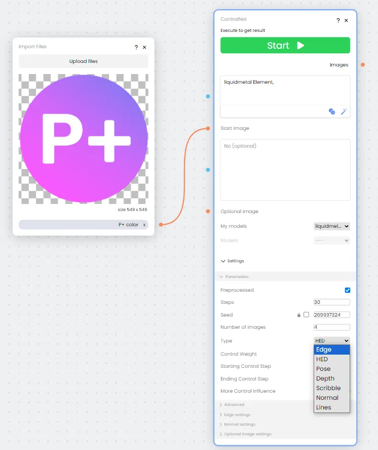 Create design assets using AI