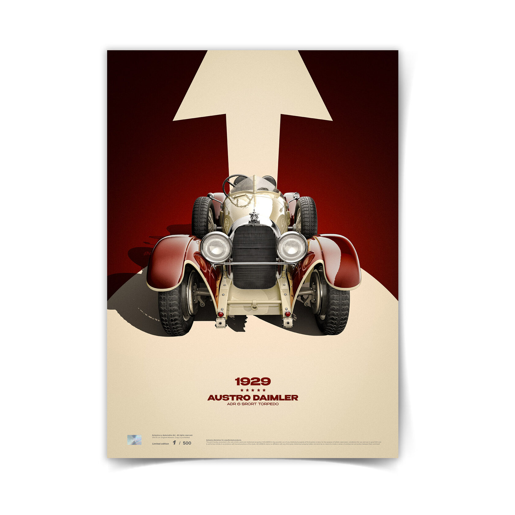 Купить постер Austro Daimler ADR6 Sport Torpedo Front – Aclassica