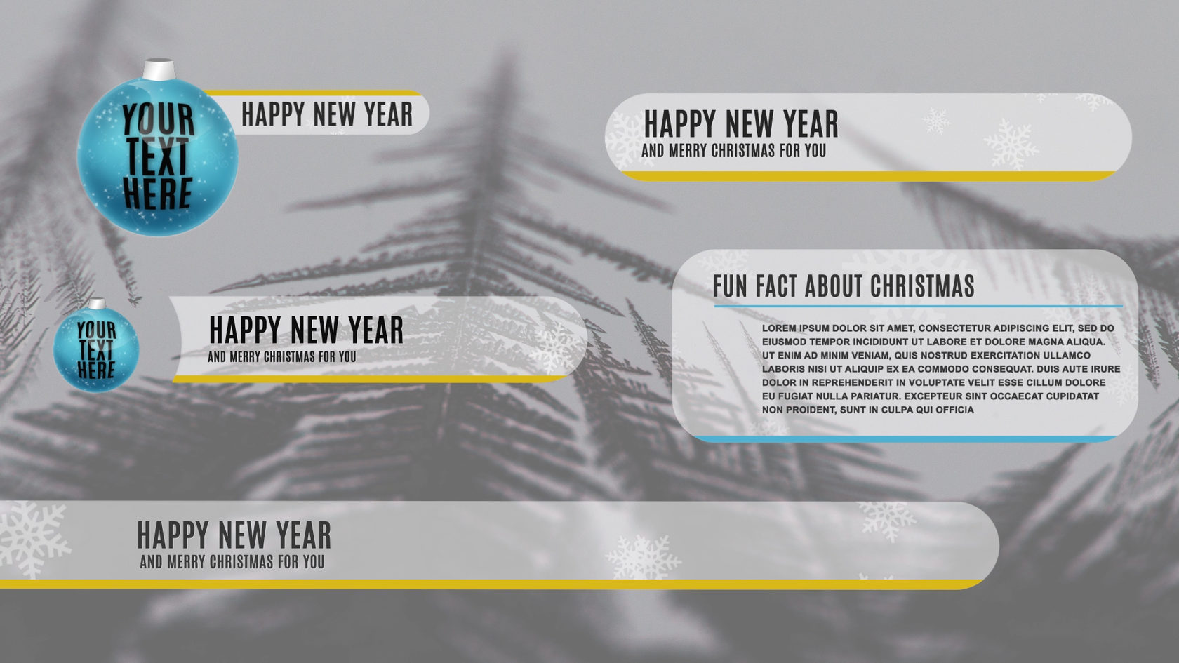 Free Premiere Pro Project - Christmas Lower Thirds