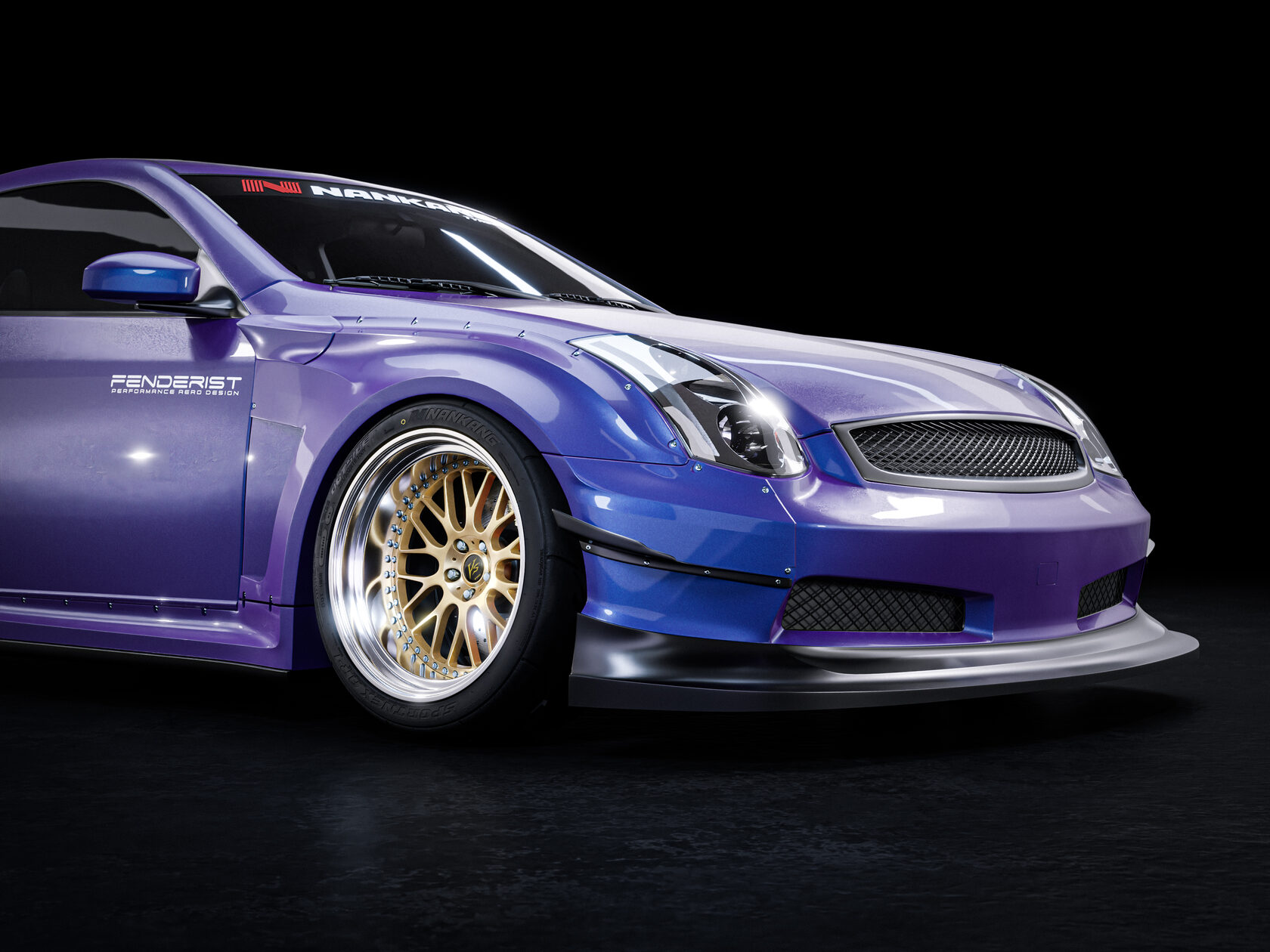 FENDERIST SPEC S Full Set / WIDE BODY KIT INFINITI G35 COUPE / NISSAN ...