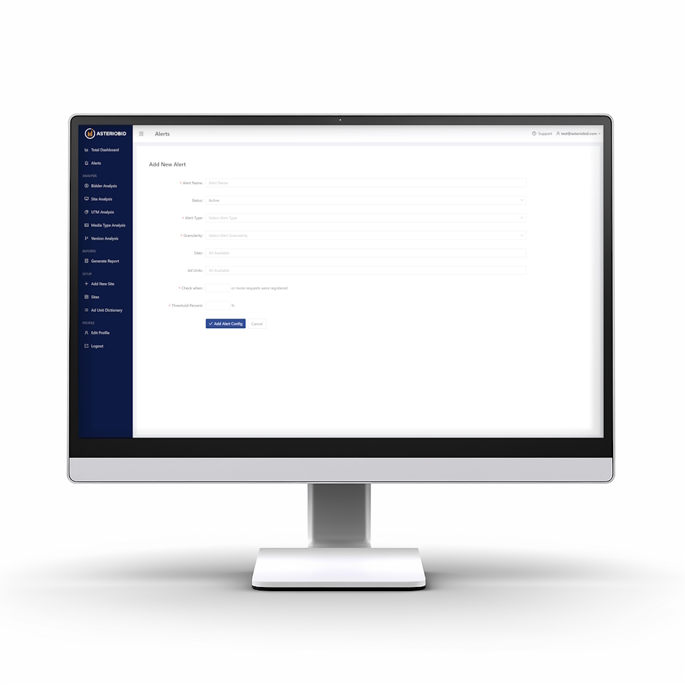 Prebid Analytics - AsterioBid