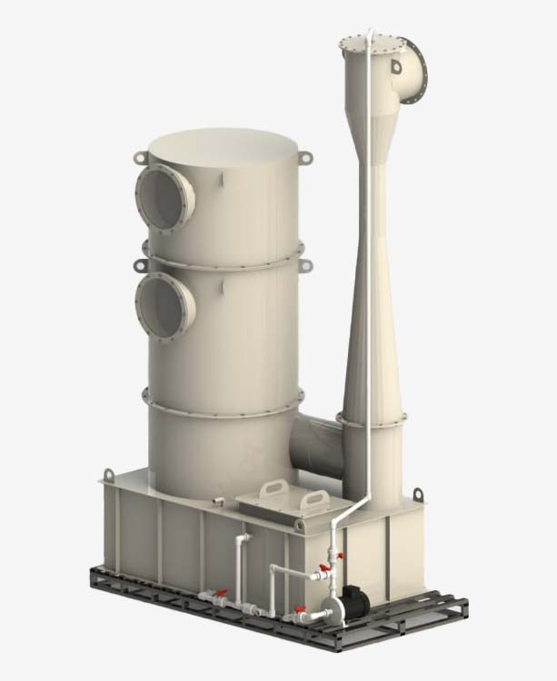 TORNADO FB: Fluidized Packed Bed Scrubber Venturi | USA-Made