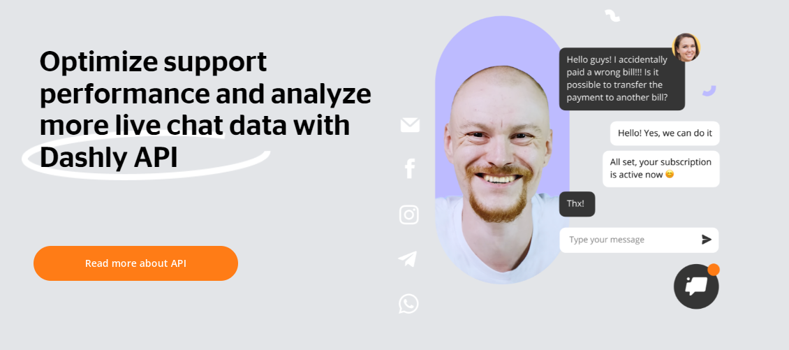 Live chat API — Dashly