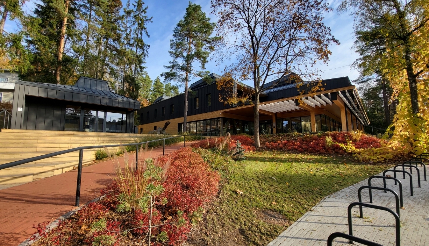 Sustainable Public Building: Echoo Group Solutions at Ogres Central Library