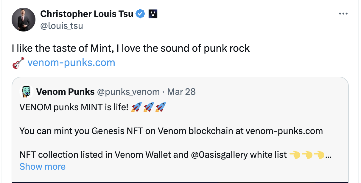 Venom Punks NFT collection - Official website