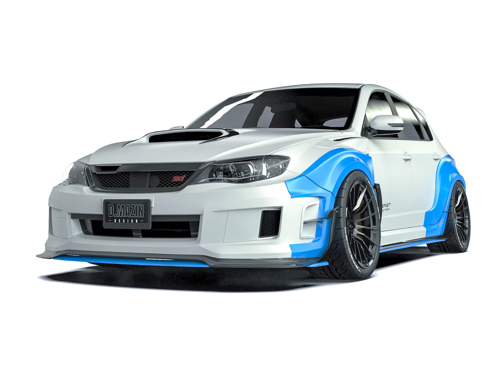 Full Fender Flares Set / WIDE BODY KIT SUBARU IMPREZA WRX STI GRB/GRF 10-14