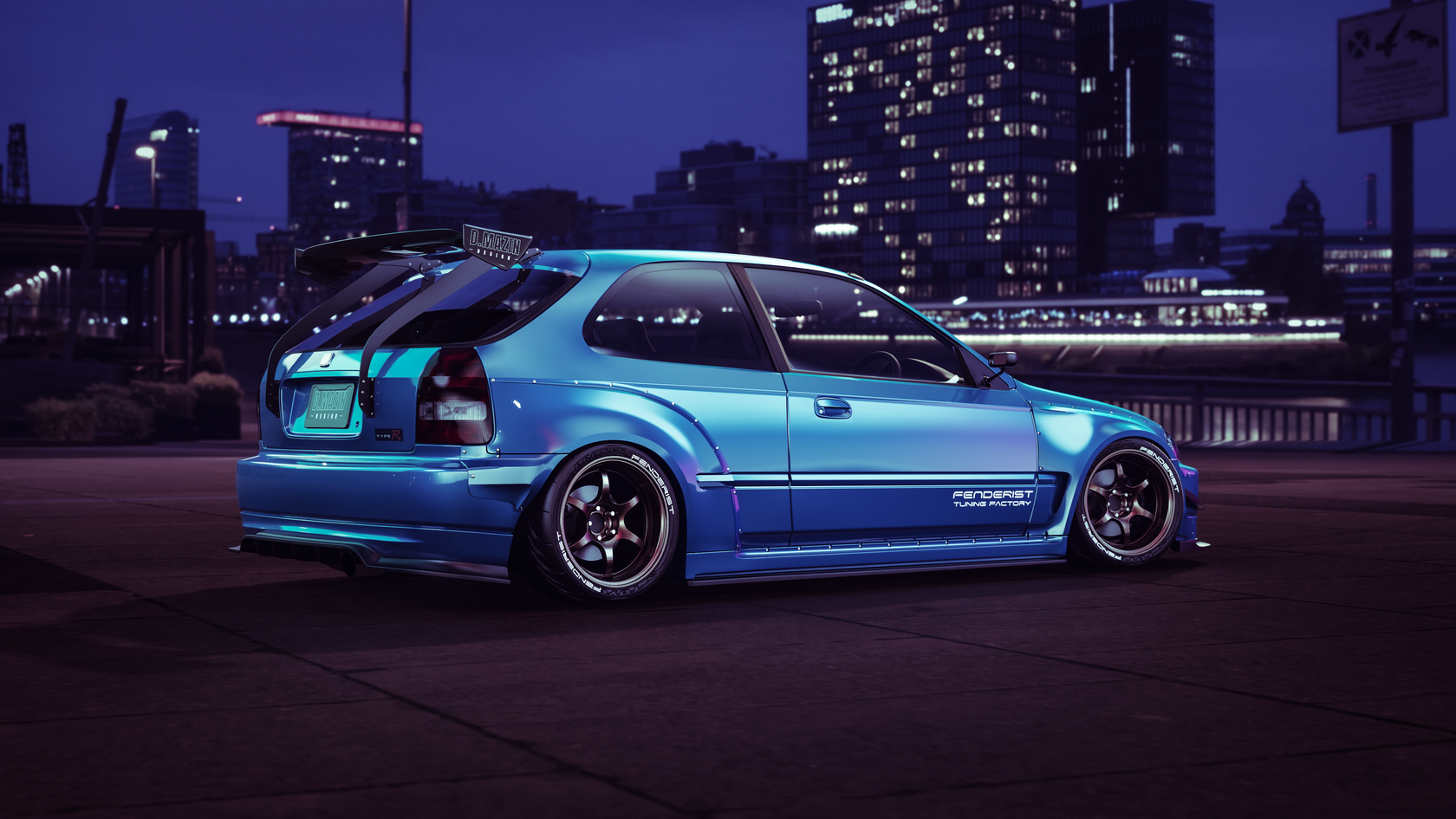 REAR DIFFUSER Honda Civic 96-00