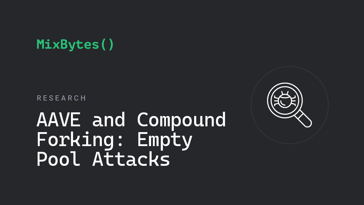 AAVE and Compound Forking: Empty Pool Attacks