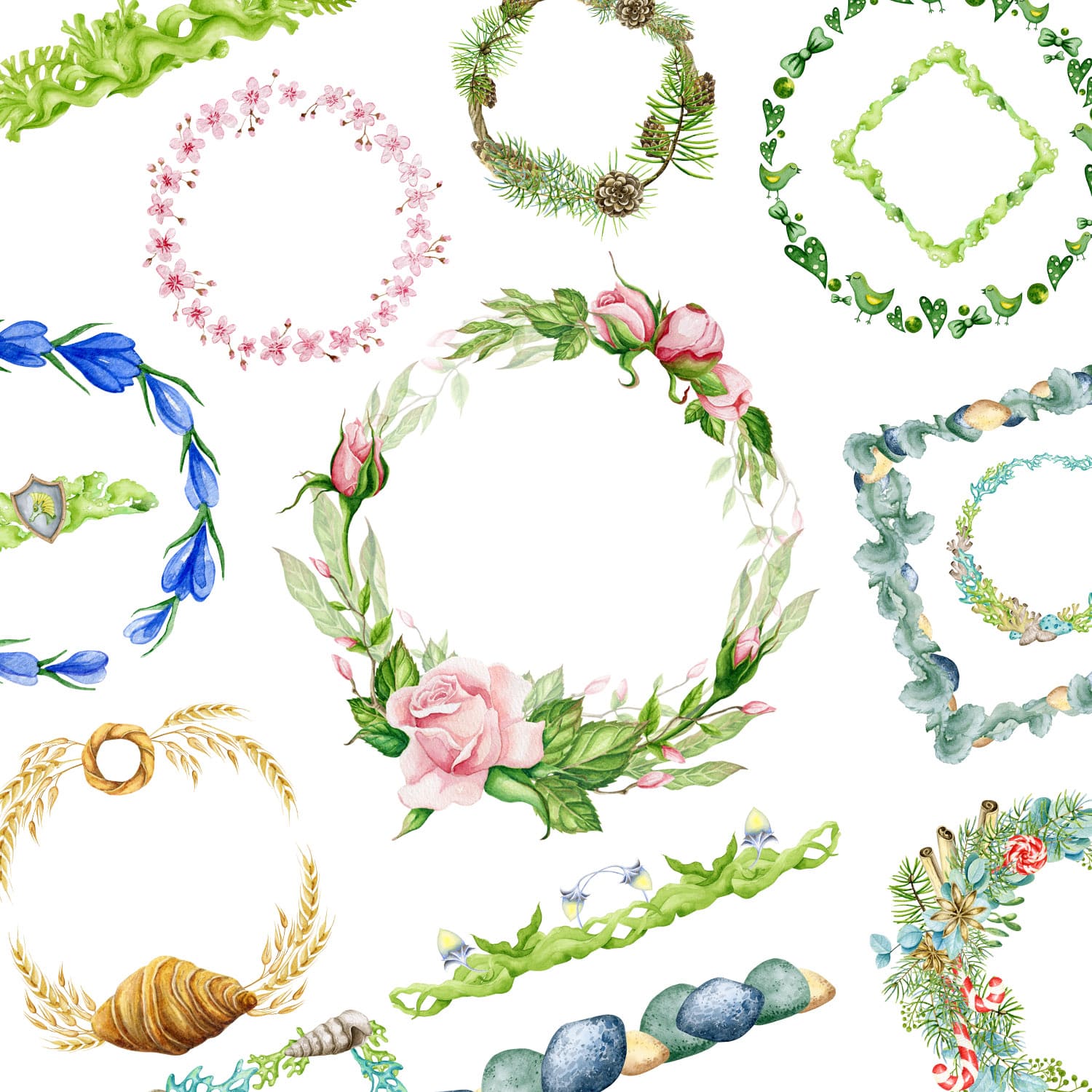 Digital watercolor clipart by KatyuSHa Ray