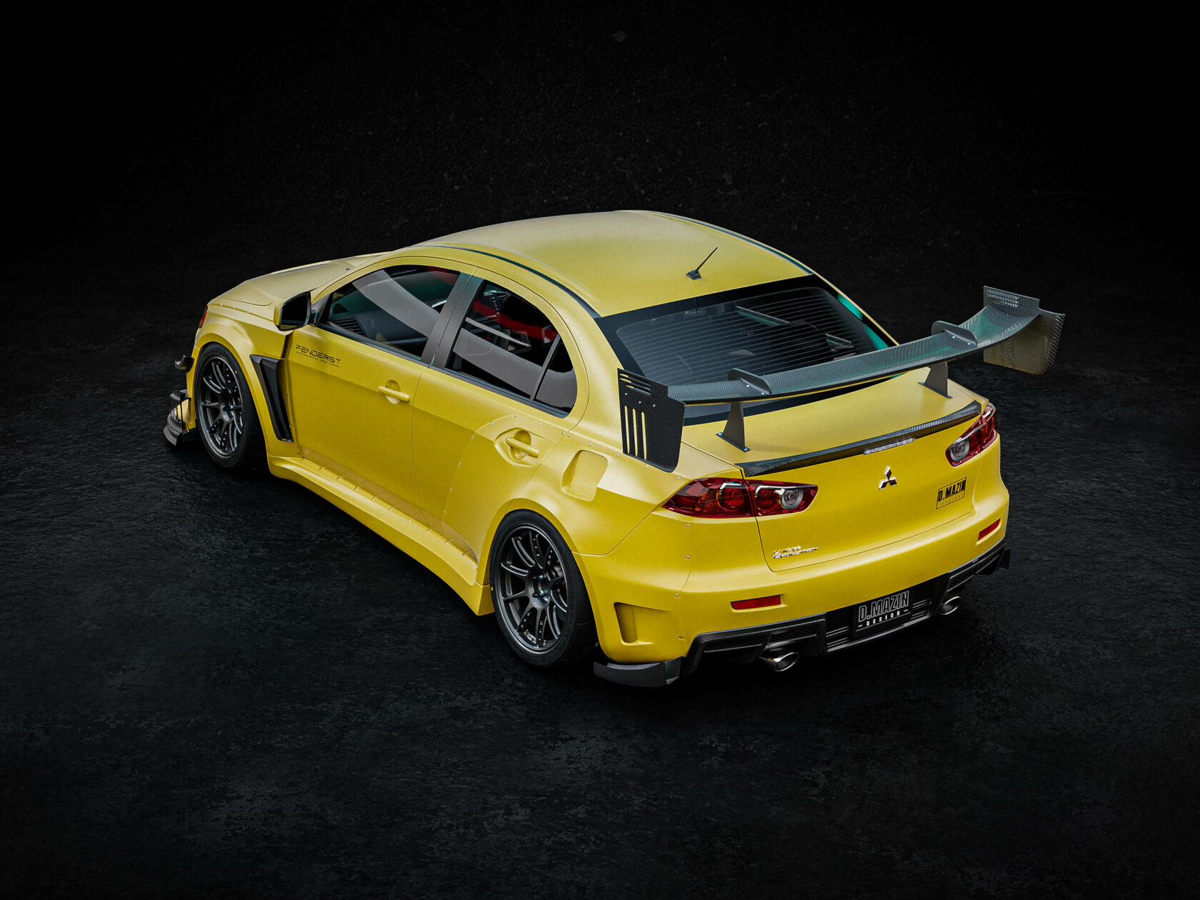 FENDERIST SPEC R Full Set / WIDE BODY KIT MITSUBISHI LANCER EVO X 2008-2015