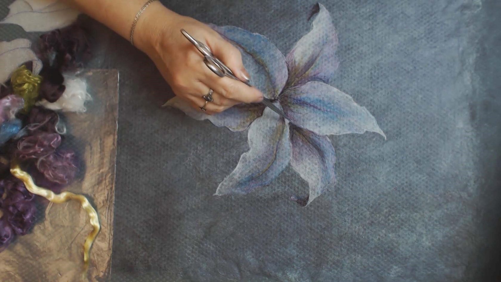 Painting with fibers