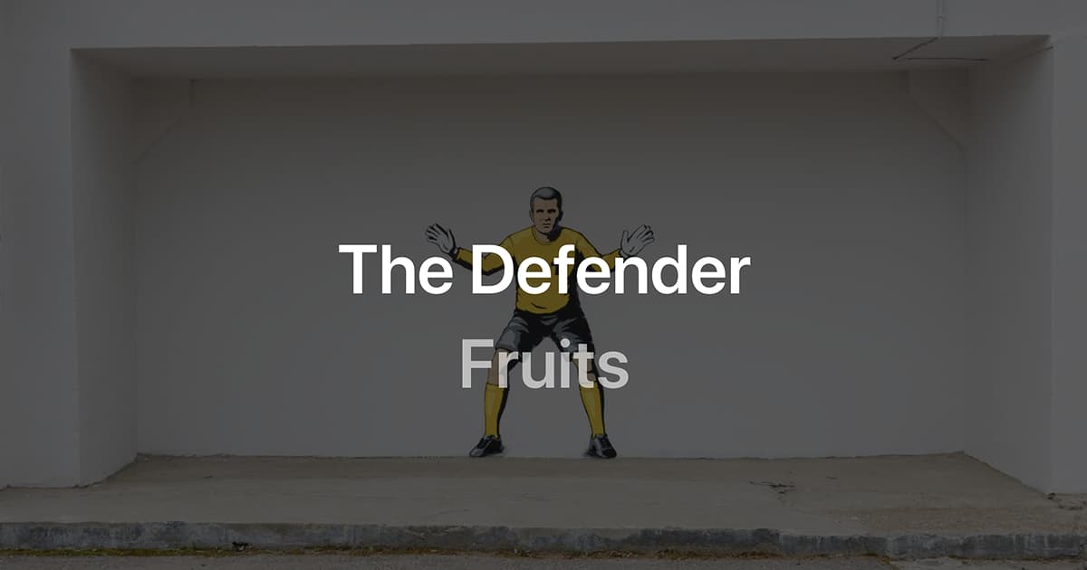 Mural "The Defender", Fruits