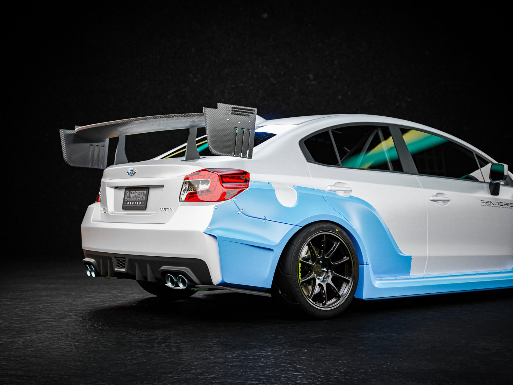 Full FENDERIST SPEC R kit / WIDE BODY KIT Subaru Impreza WRX STI 14-17