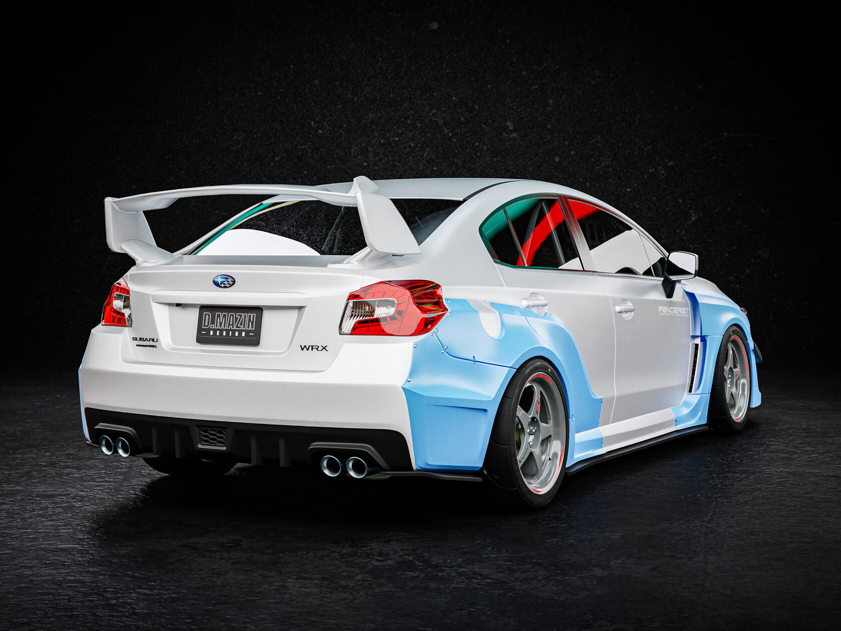 Full FENDERIST SPEC S kit / WIDE BODY KIT Subaru Impreza WRX STI 14-17