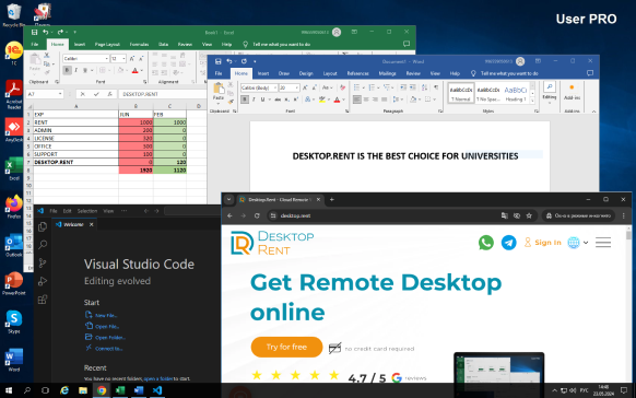 Desktop.Rent - Pc Virtuele, Remote Desktop online, Virtual PC with Free ...