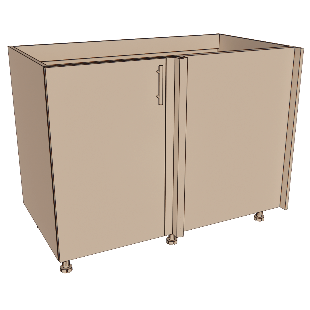 Нижний кухонный угловой шкаф с распашным фасадом для проектирования ...