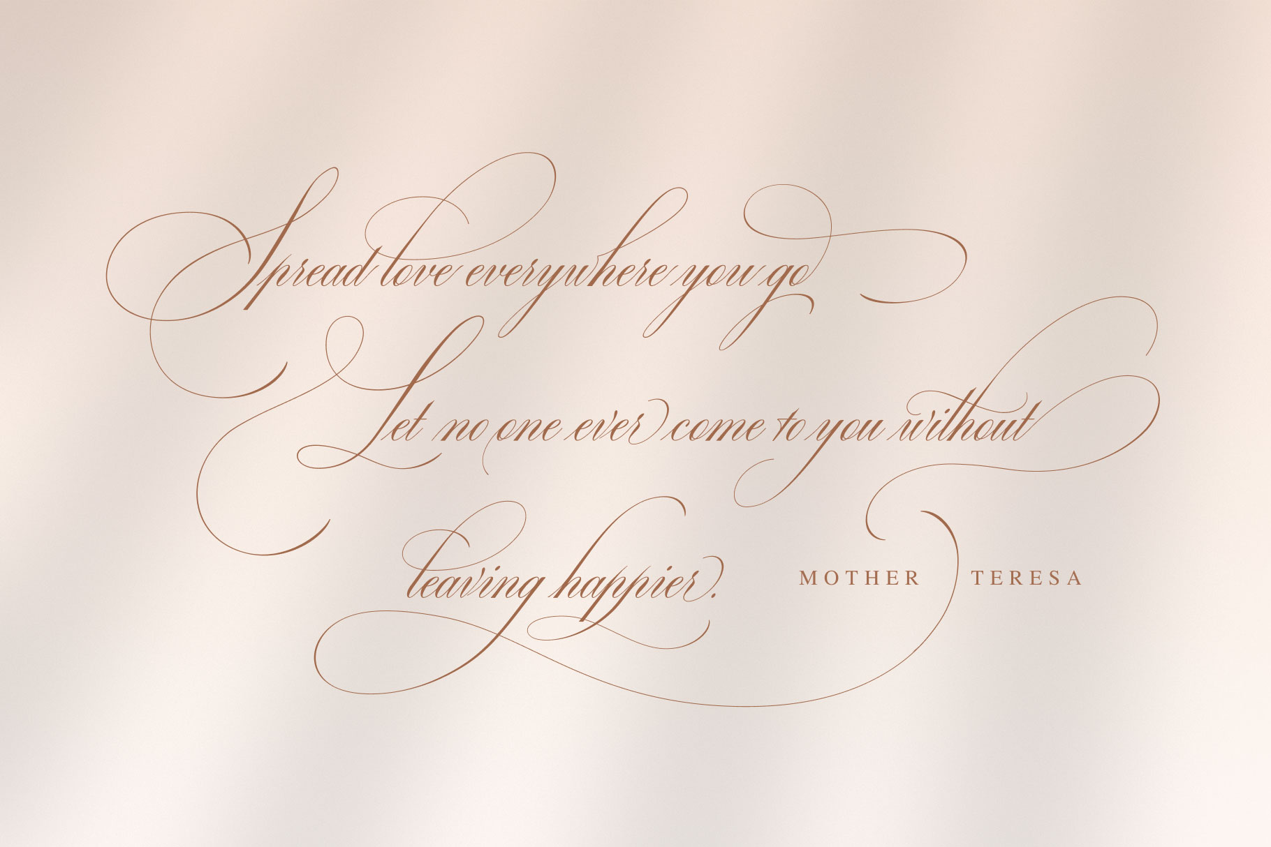 Ecatherina Font | Spencerian scripts - Blessed Print