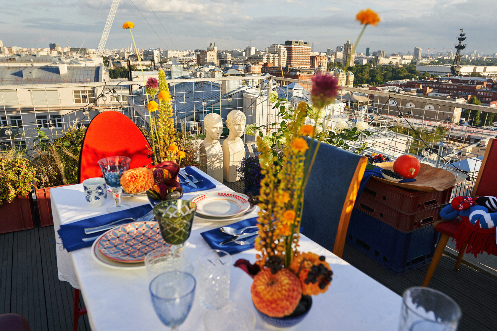 Roof terrace in the House on the embankment