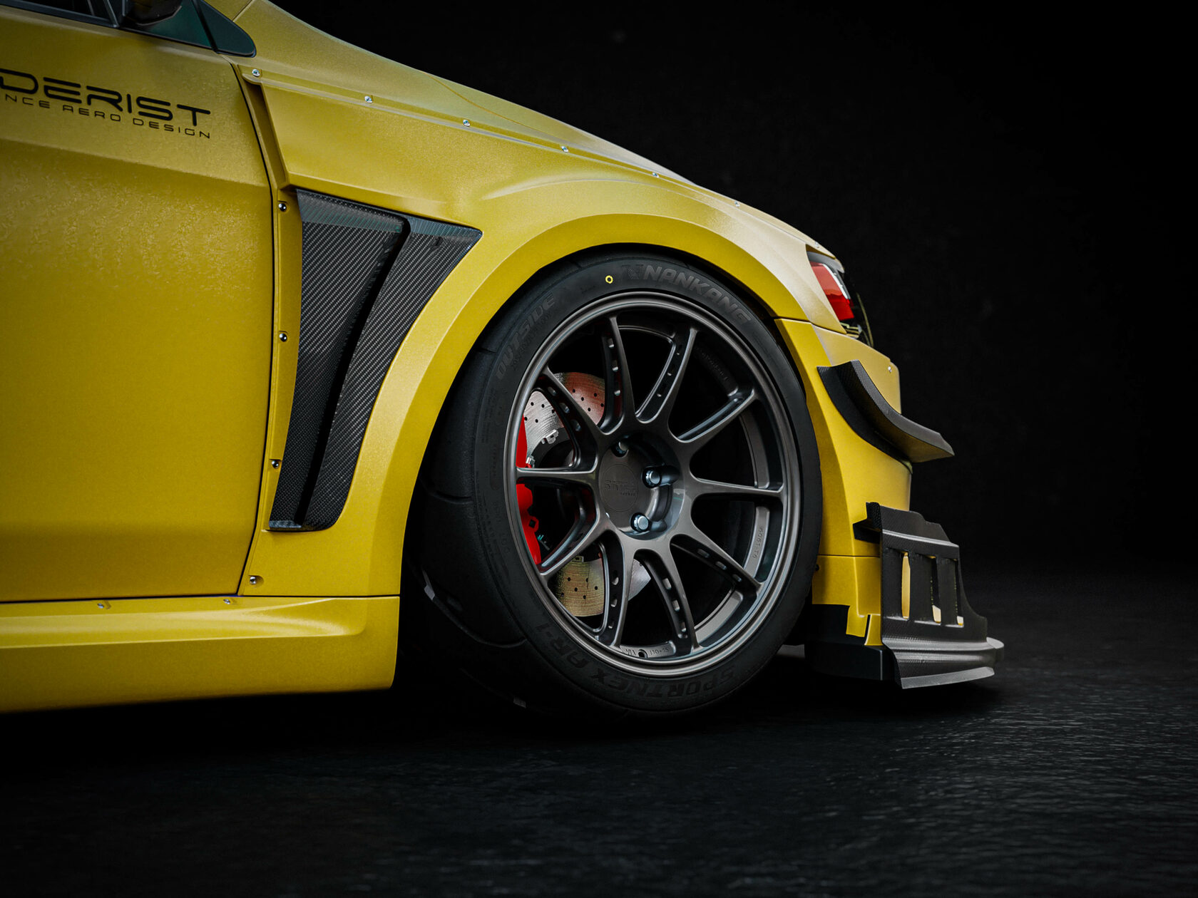 FENDERIST SPEC R Full Set / WIDE BODY KIT MITSUBISHI LANCER EVO X 2008-2015