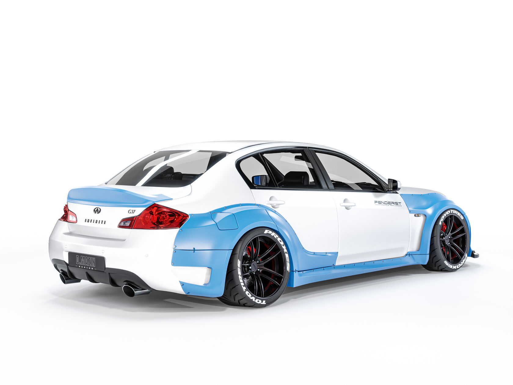 Fender Flares Street Set / WIDE BODY KIT INFINITI G37 / NISSAN SKYLINE ...