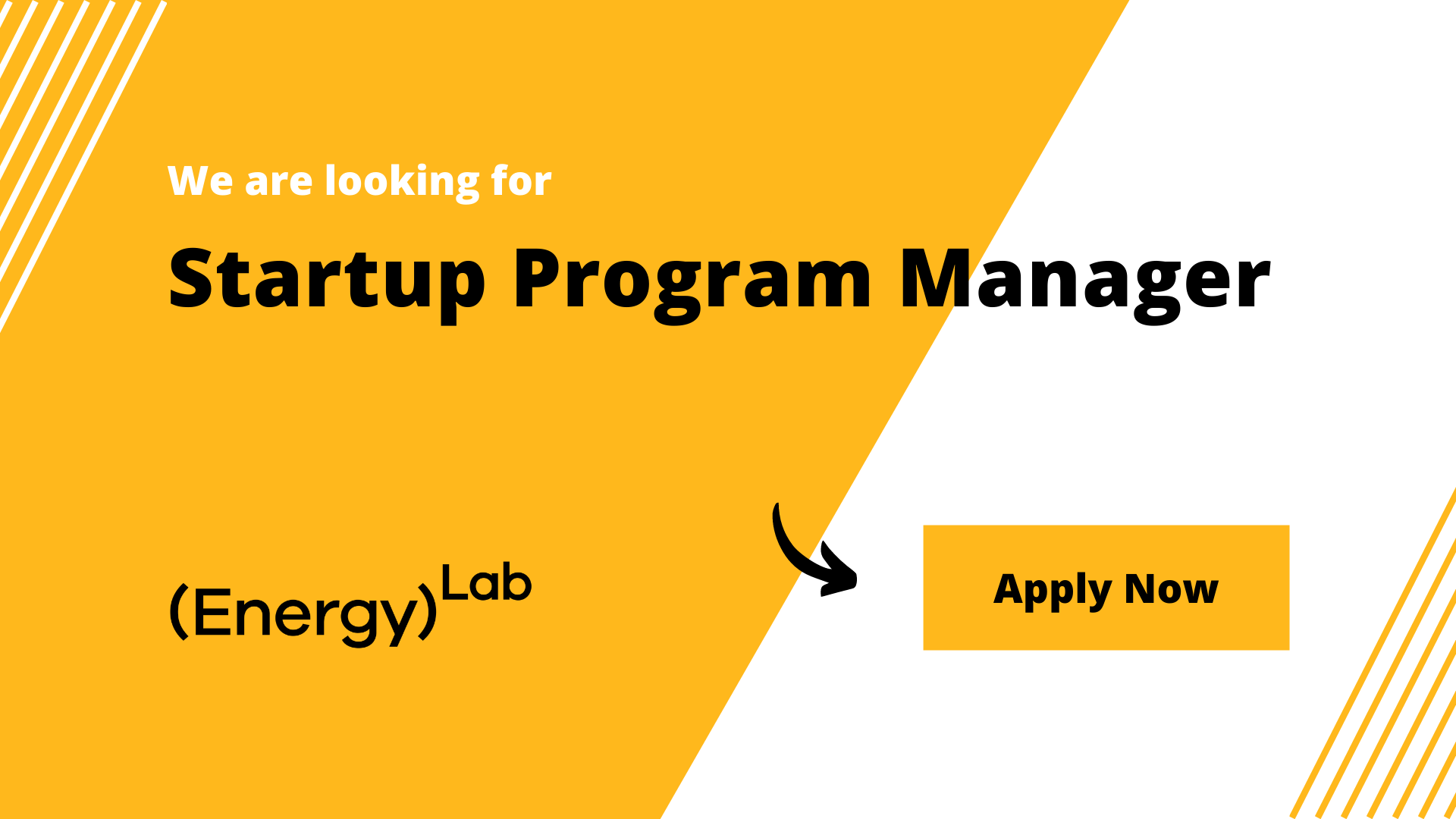 Join Us - Startup Program Manager - Nov 2021
